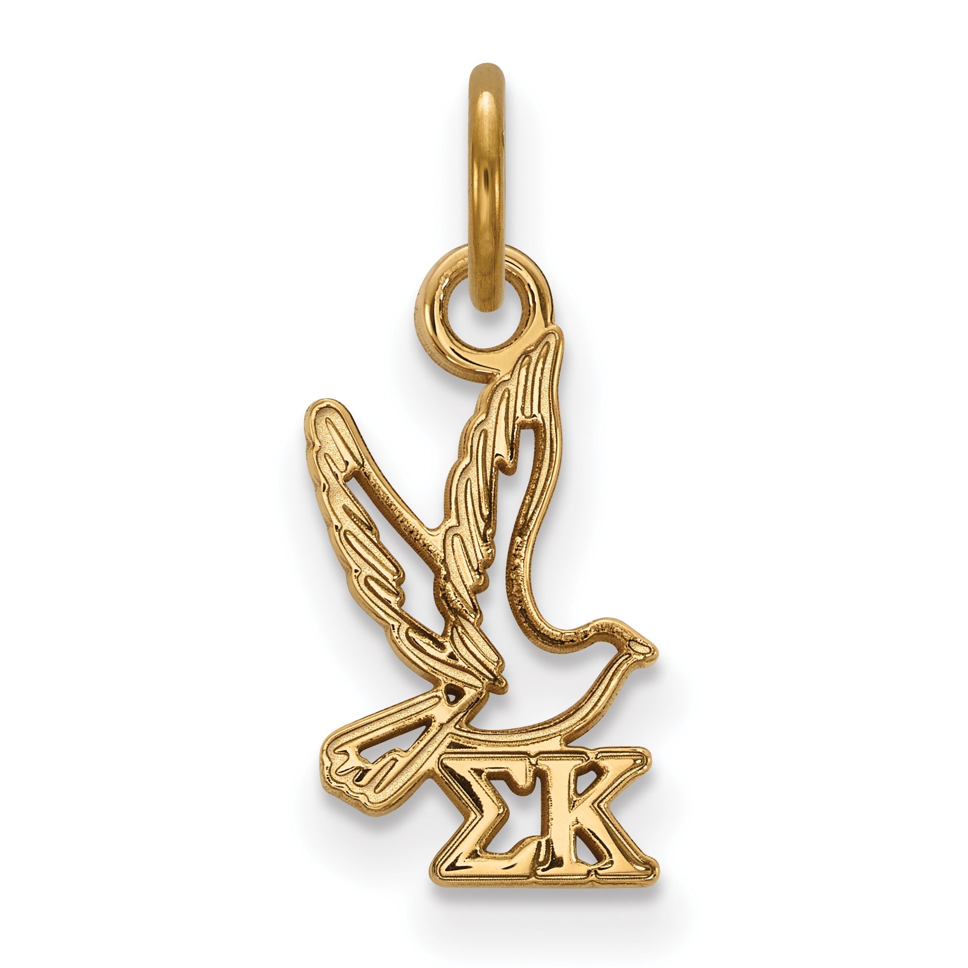 Gold Plated Sterling Silver Logoart Sigma Kappa Sorority Symbol Extra ...