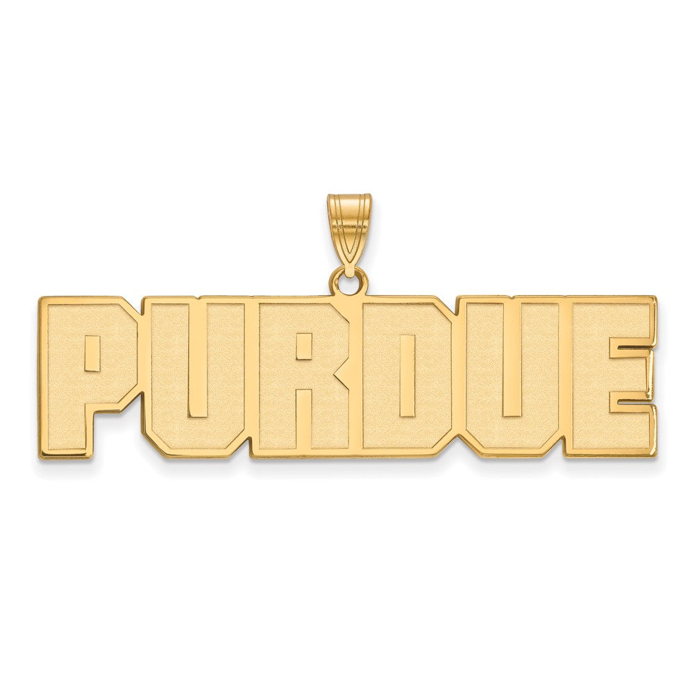 10K Yellow Gold Logoart Purdue University Block Type Large Pendant ...