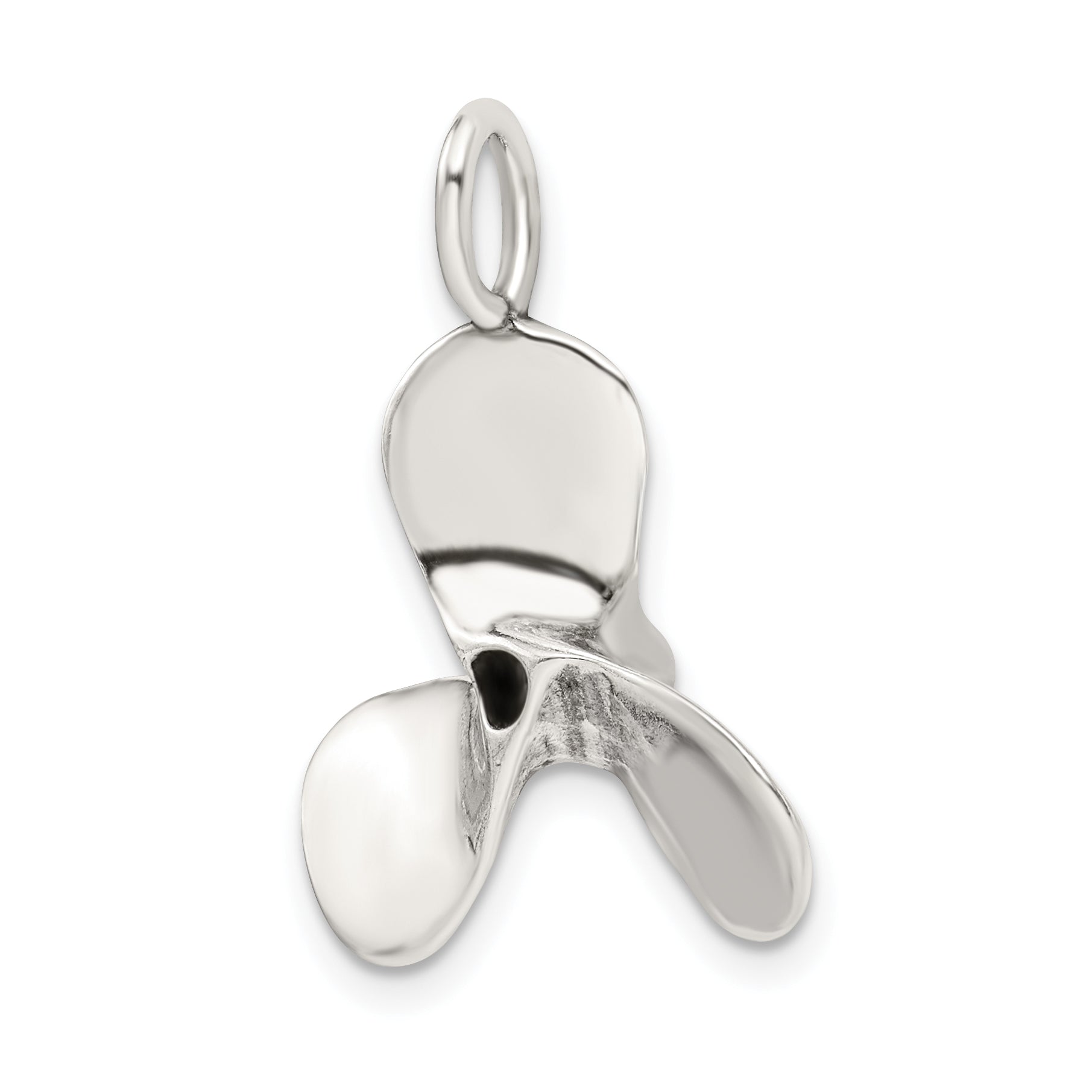 Sterling Silver 3D Antiqued Large Boat Propeller Charm – goldia.com.au